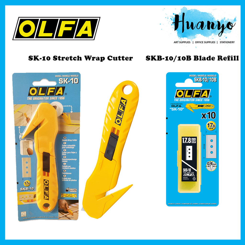 Olfa Stretch Wrap Cutter SK-10 Cutter Blade / SKB-10/10B Blade Refill | Shopee Malaysia