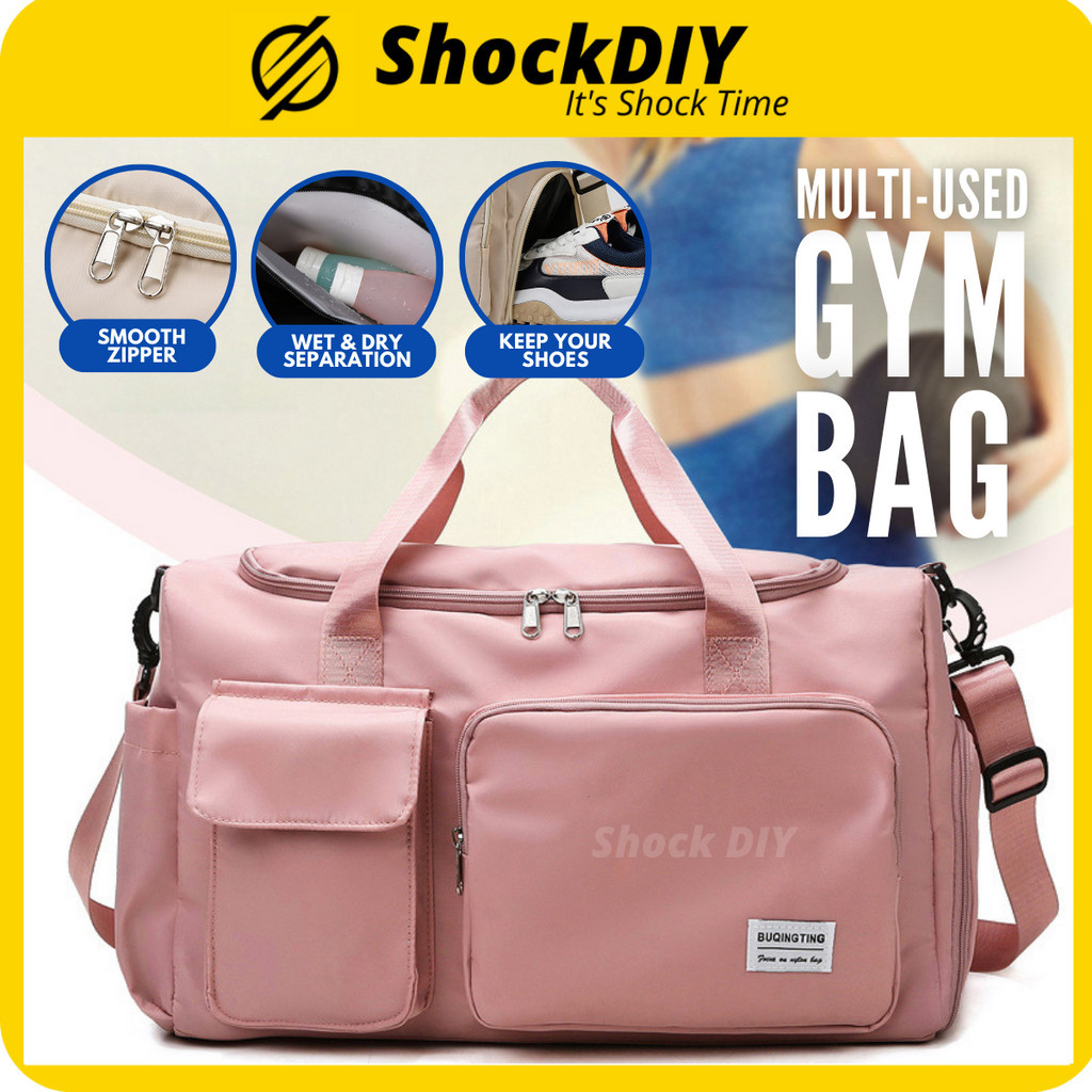 Sport Bag Zipper Bag Bag Korean Style Travel Bag Gym Bag Duffel Bag Beg ...