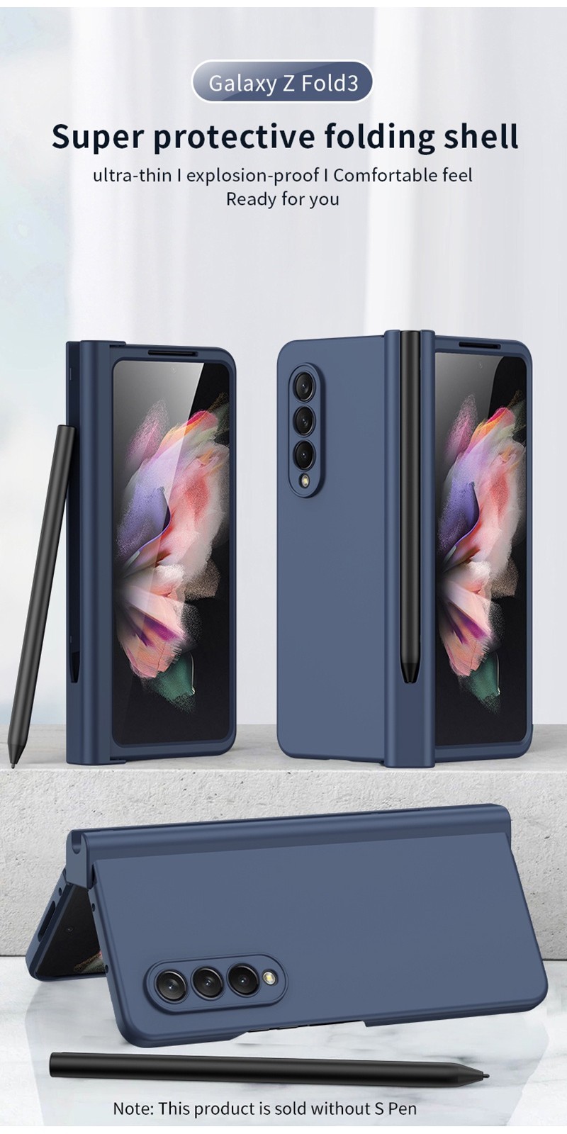 Phone Case For Samsung Galaxy Z Fold 7 6 5 4 3 5G With S Pen Slot ...