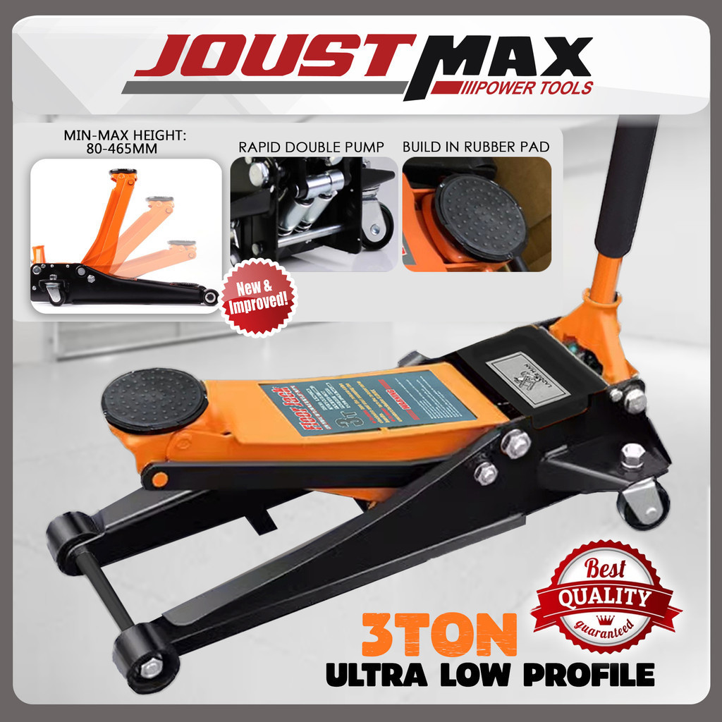 3 Ton Heavy Duty Ultra Low Profile Floor Jack Hydraulic Garage Jack ...