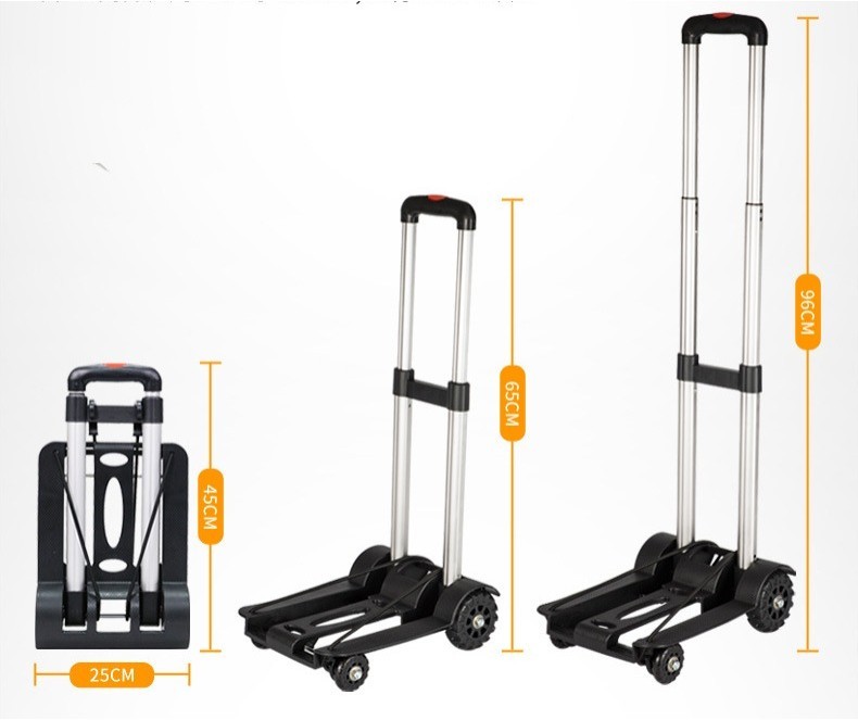 Multifunctional Fordable Trolley Shopping Cart Travel Luggage Carrier ...