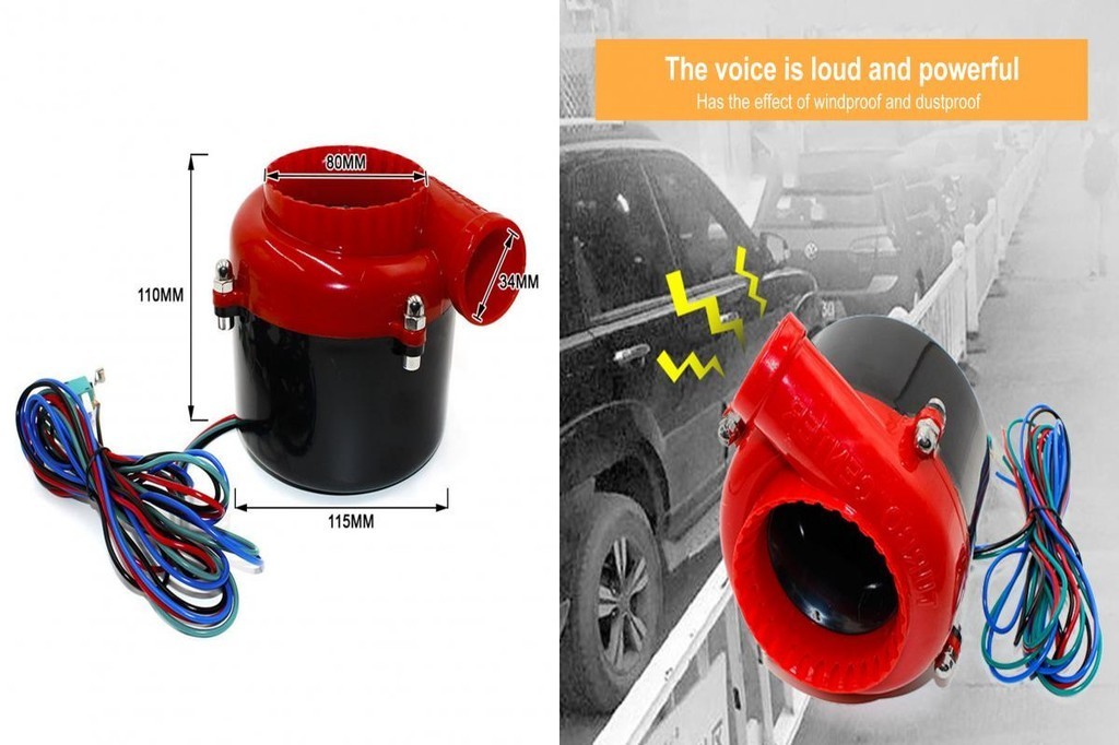 Car Turbo Sounder Whistle Universal Electric Fake Turbo Relief Valve ...