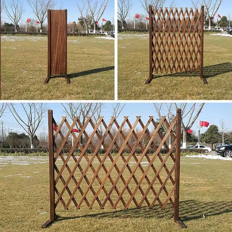 Telescopic fence//// Outdoor Anti-corrosion Wooden Fence Telescopic ...