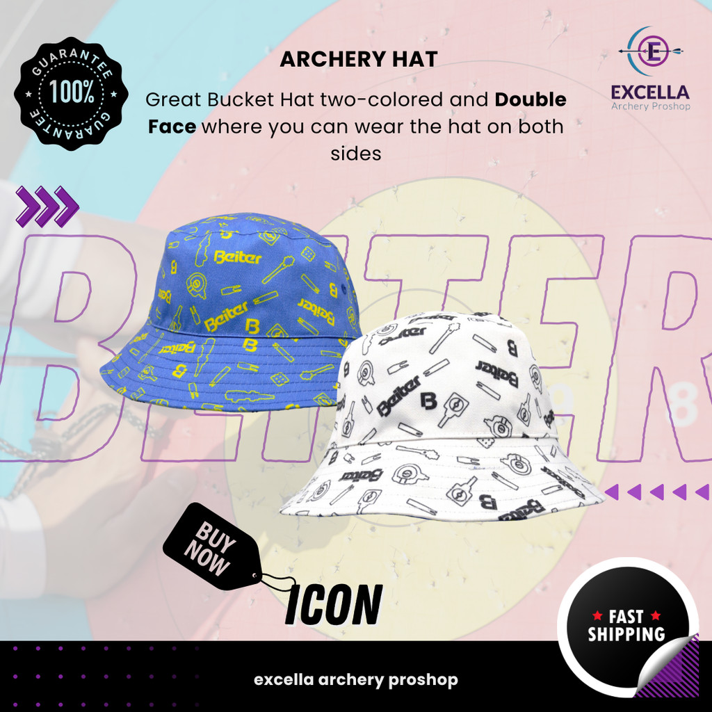 Beiter Archery Icon Bucket Hat / Topi Memanah | Shopee Malaysia