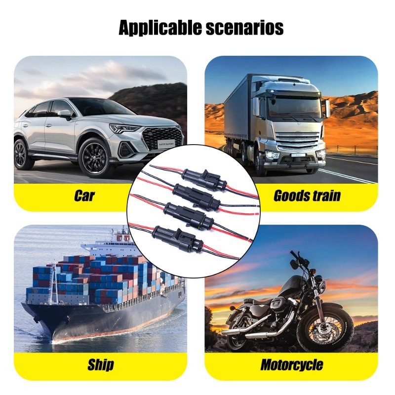 Automotive No-peel Quick Terminal Connections Joiners / 2- Pin ...