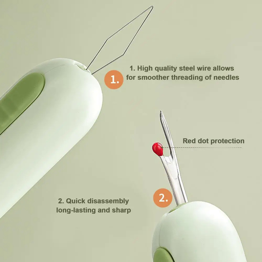 Multifunctional 2-in-1 Needle Threader & Seam Remover Plastic Handle ...
