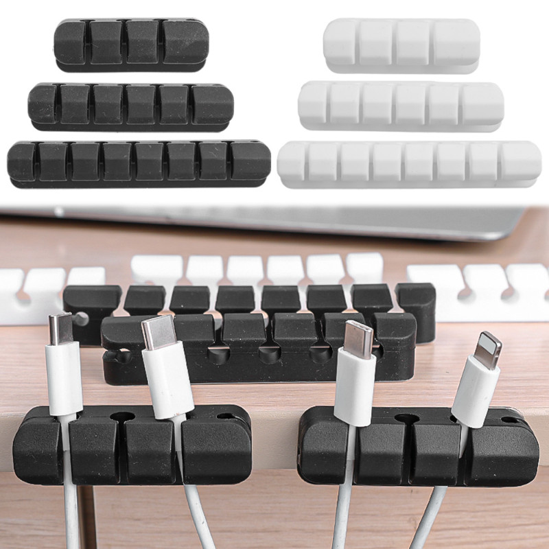 Multi-holes Cable Storage Holder - USB Cable Wire Earphone Winder Clip ...