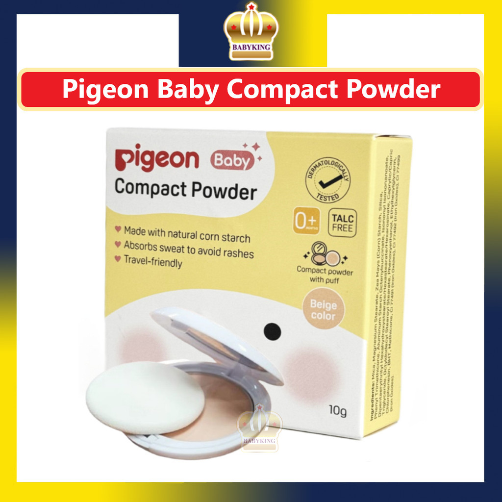 Original Pigeon Baby Compact Powder 10g (Beige) - TALC FREE | Shopee ...