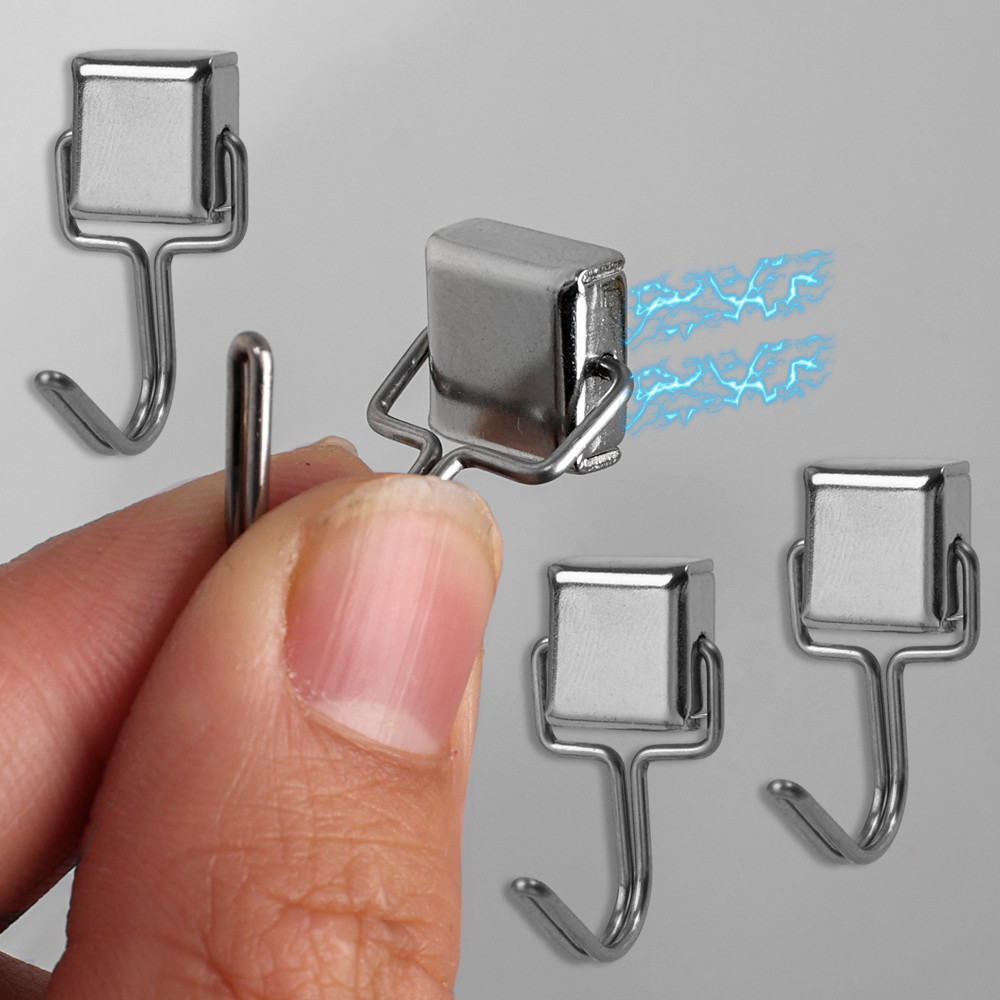 2Pcs Magnetic Pushpin Hook - Mini Thumbtack Hooks - Neodymium ron Boron ...