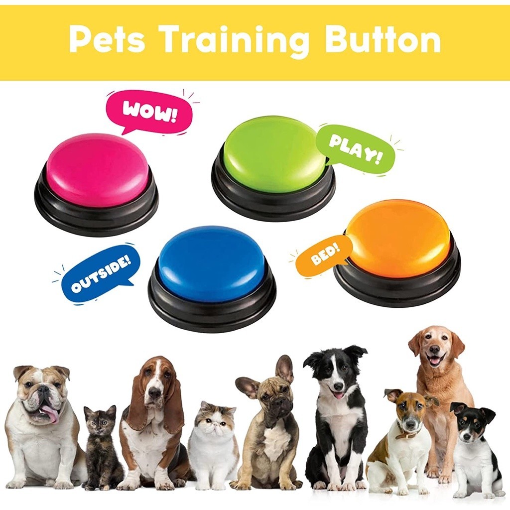 Mainan Butang Cat Button Dog Buttons For Communication Dog Talking ...