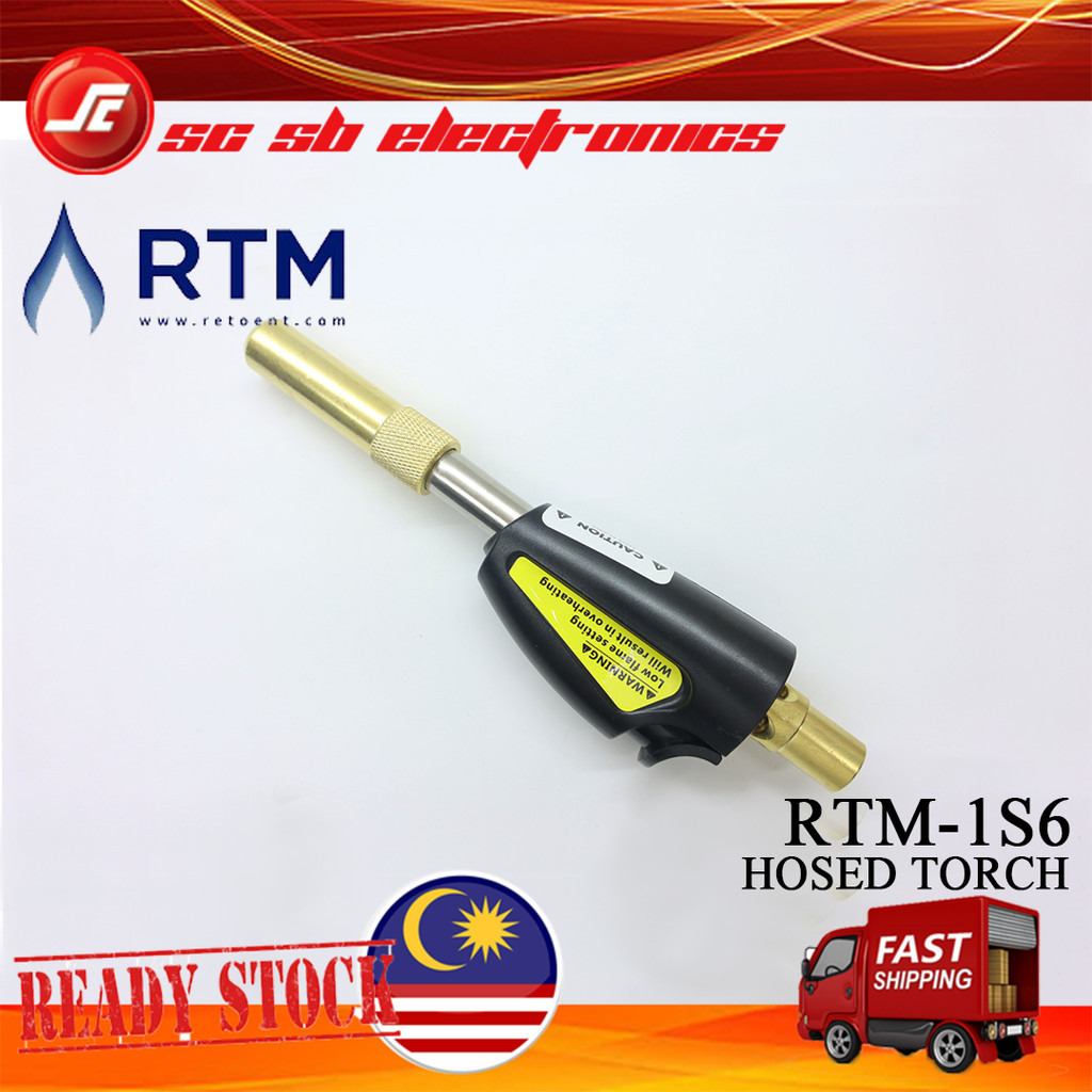 RTM WELDING TORCH SELF-LIGHTING HAND TORCH MAPP GAS BURN RTM-1S6 ...