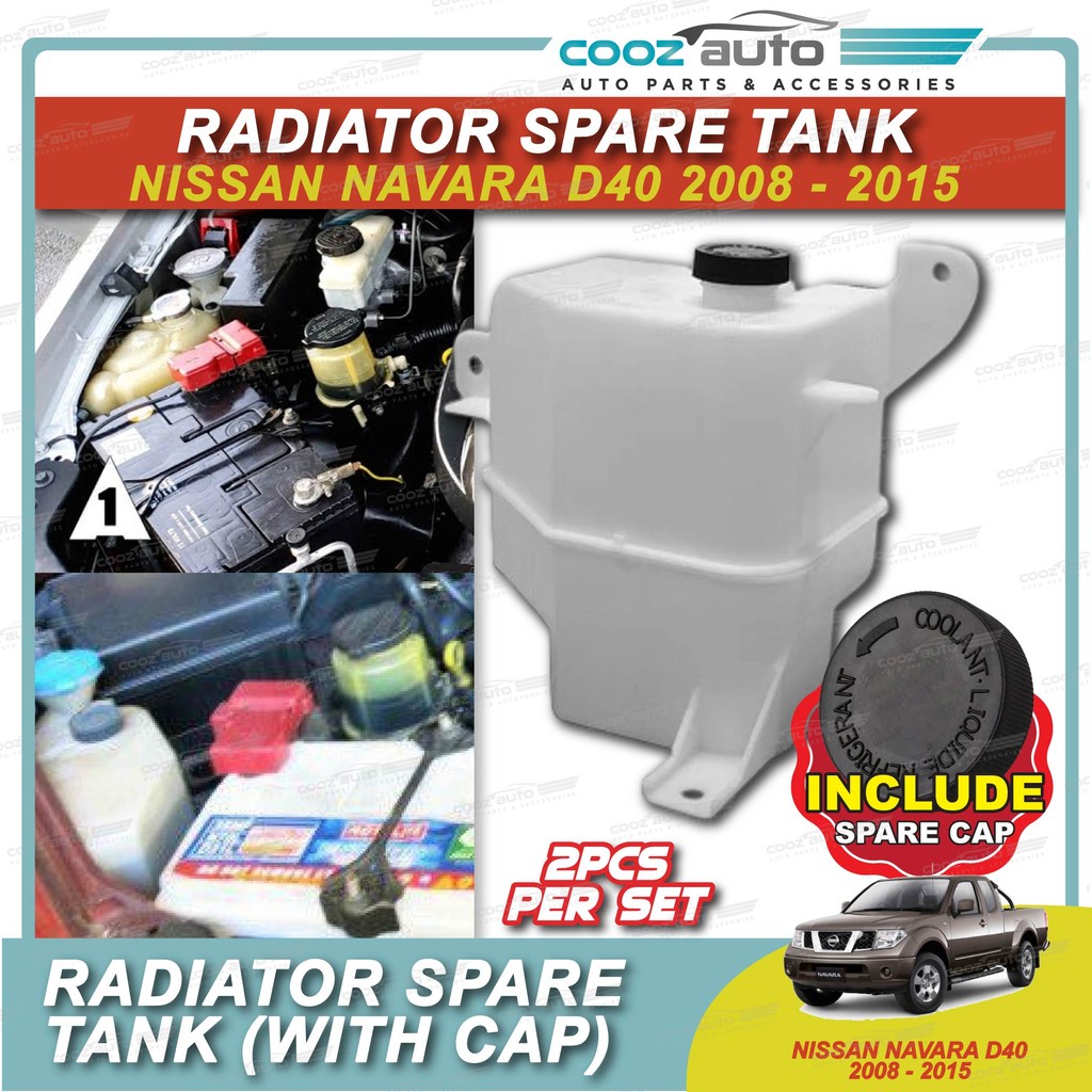 Nissan Navara D40 2008 - 2015 Radiator Water Spare Tank Second Bottle ...