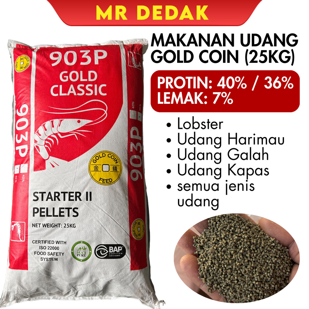 [25KG] [903P] DEDAK UDANG STARTER 2 | 40% / 36% PROTIN | MAKANAN UDANG ...
