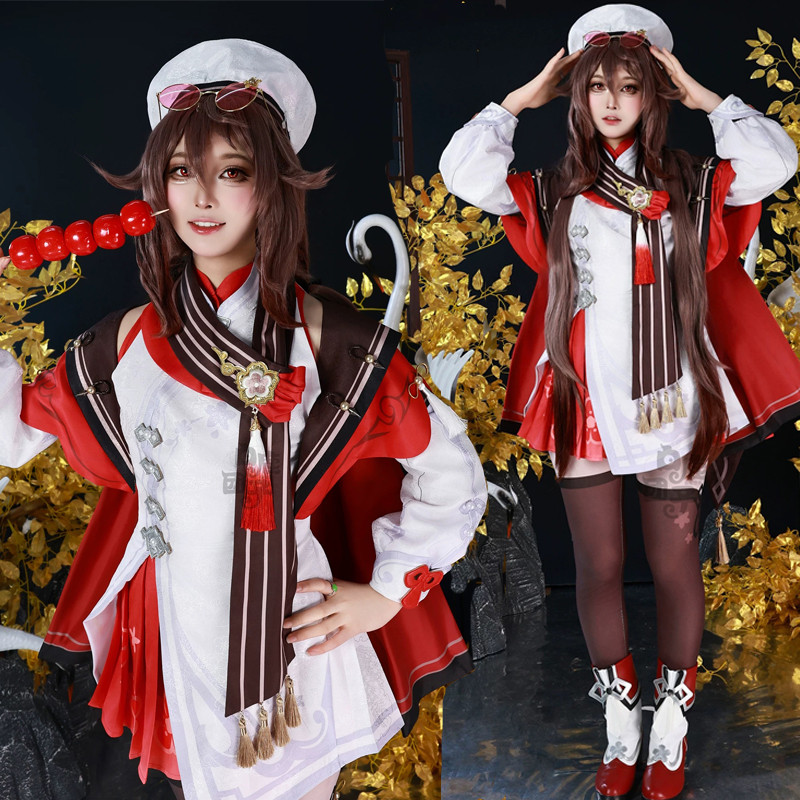 Hutao Cosplay Costume Game Genshin Impact New Skin Cherries Snow-Laden ...
