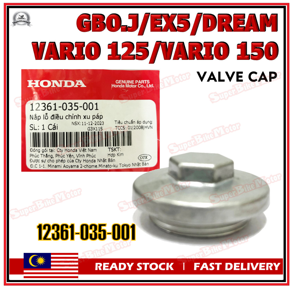 HONDA GBOJ / EX5 / DREAM / VARIO125 / VARIO150 - 100% Original Valve Cap / Cover Tappet ...