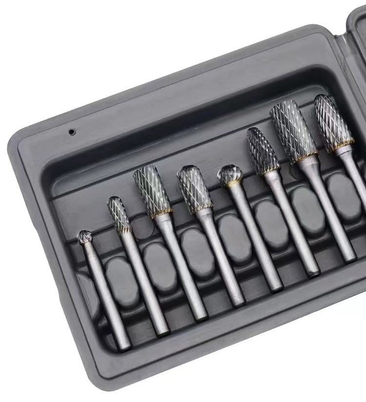 8pcs tungsten steel tungsten carbide rotary files set handle 6mm high ...