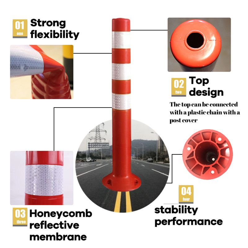 Flexible Traffic Elastic Pole Safety Traffic Pole for Road Safety Pole ...