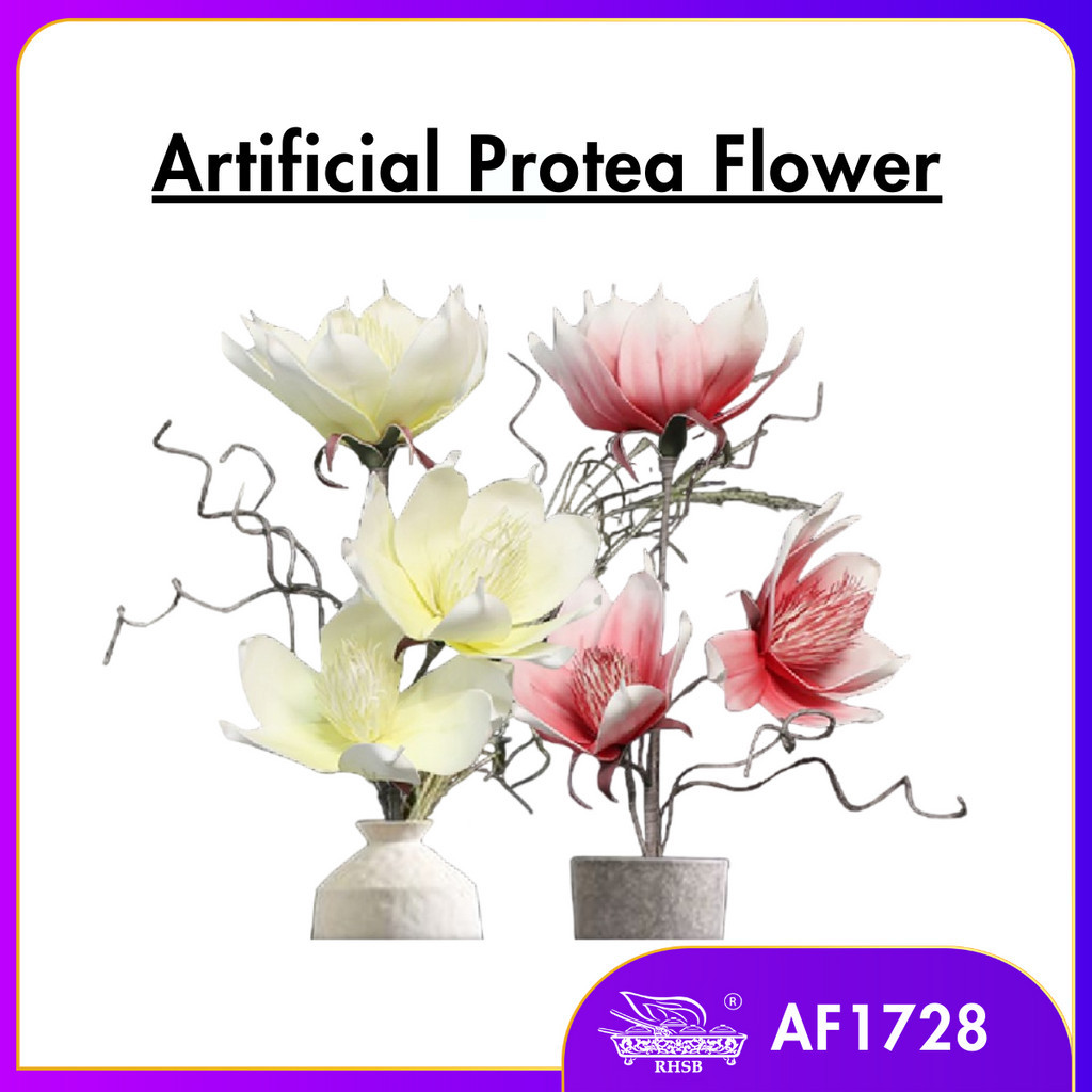 ARTIFICIAL PROTEA FLOWER / BUNGA PROTEA / BUNGA HIASAN / MAGNOLIA ...