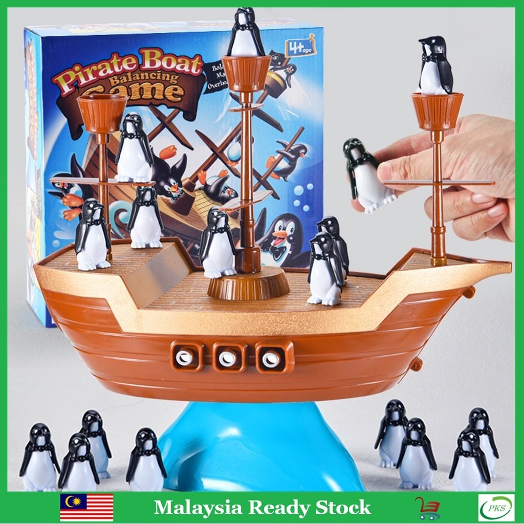 Penguin Pirate Boat Balancing Game Board Game Parent Kid Interaction ...