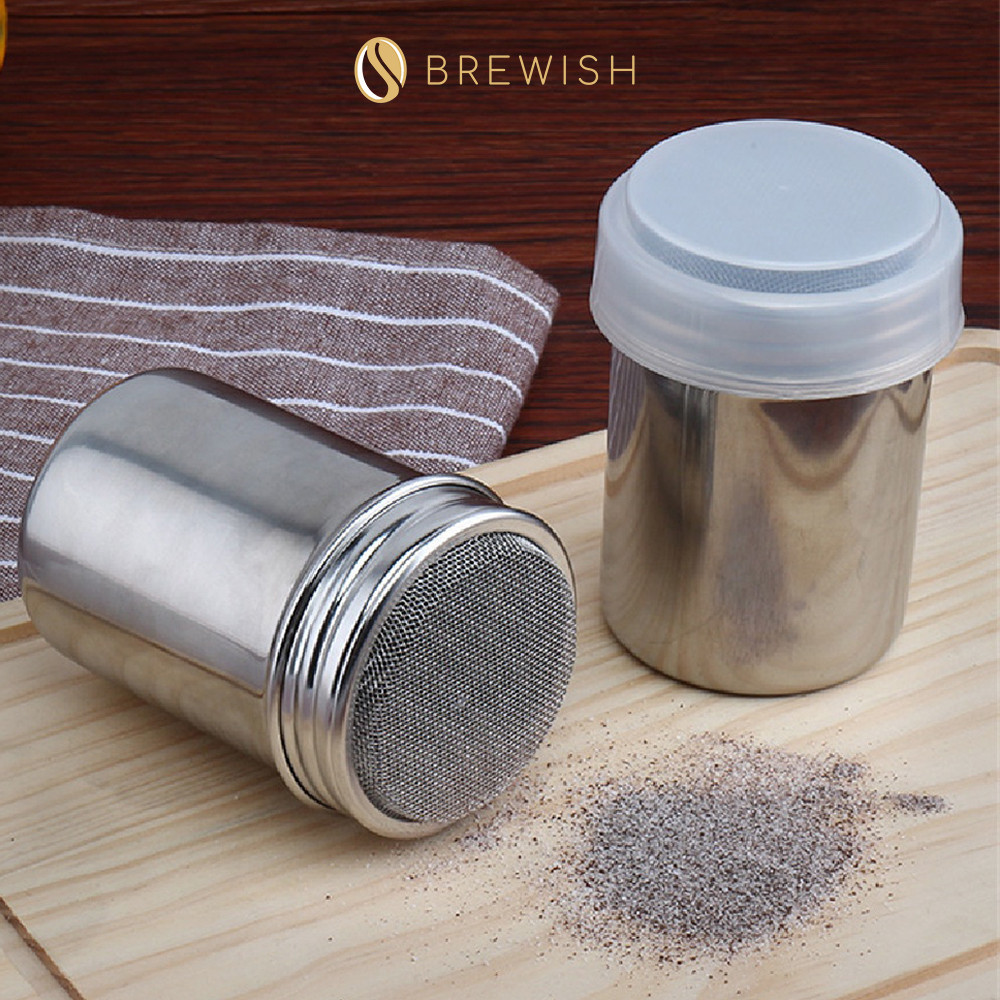 BREWISH Powder Shaker Condiment Bottle Flour Sugar Salt Coffee Sifter ...