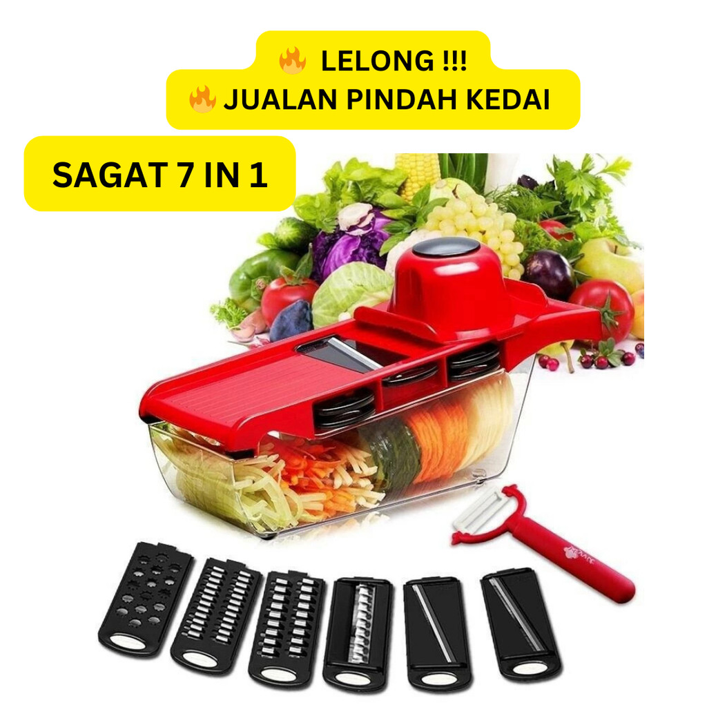 PENYAGAT 7 IN 1 SAGAT SAYUR BUAH PELBAGAI BILAH Fruit & Vegetables ...