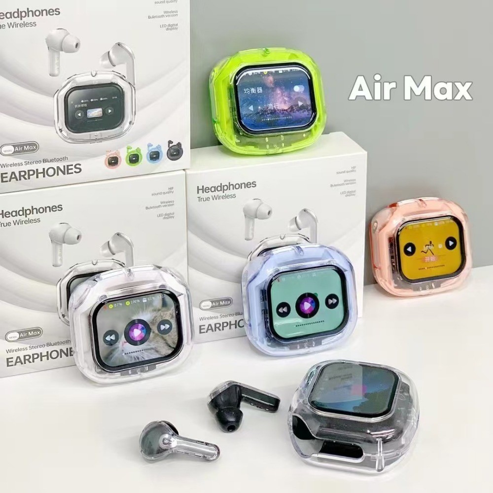 Air Max Pro ANC Al LED Display 5.4 Bluetooth Earphones for IPhone ...