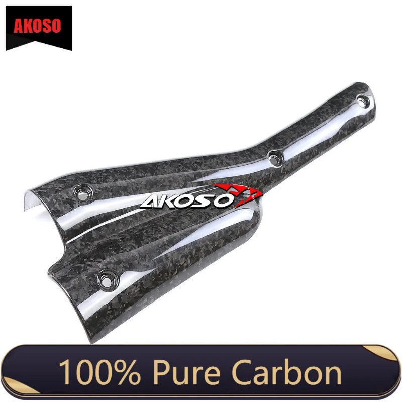 100% 3K Pure Carbon Fiber Motorcycle Exhaust Covers Fairings Kit For ...