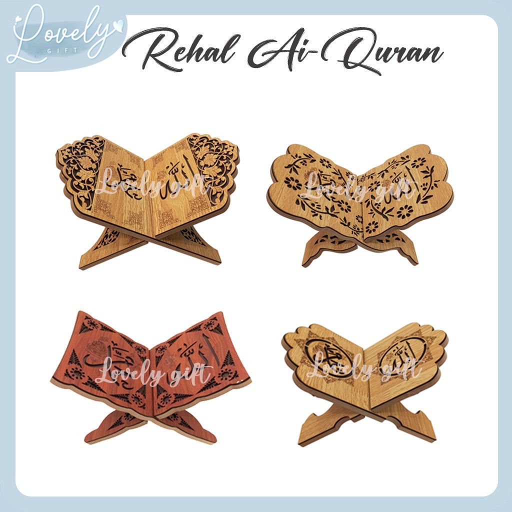 1 PCS - EXCLUSIVE REHAL AL-QURAN/PAPAN REHAL/KAYU REHAL/QURAN BOOK ...