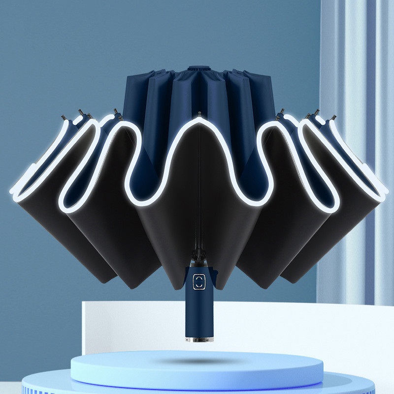 Foldable Mini Inverted Umbrella 1 Click Automatic Open Close Reverse ...