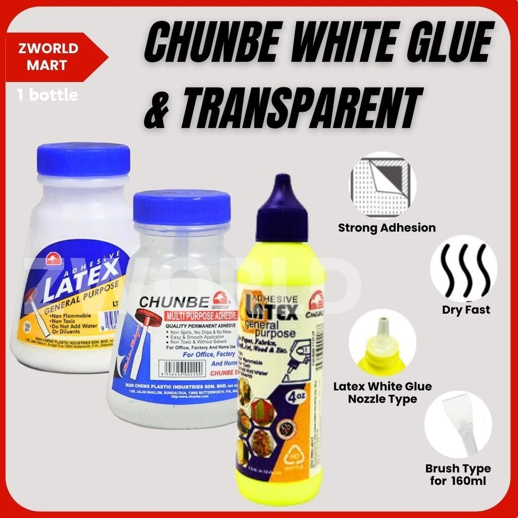 Chunbe White Glue LT- 1125 160gm / 5506 X 160ml Transparent Glue ...