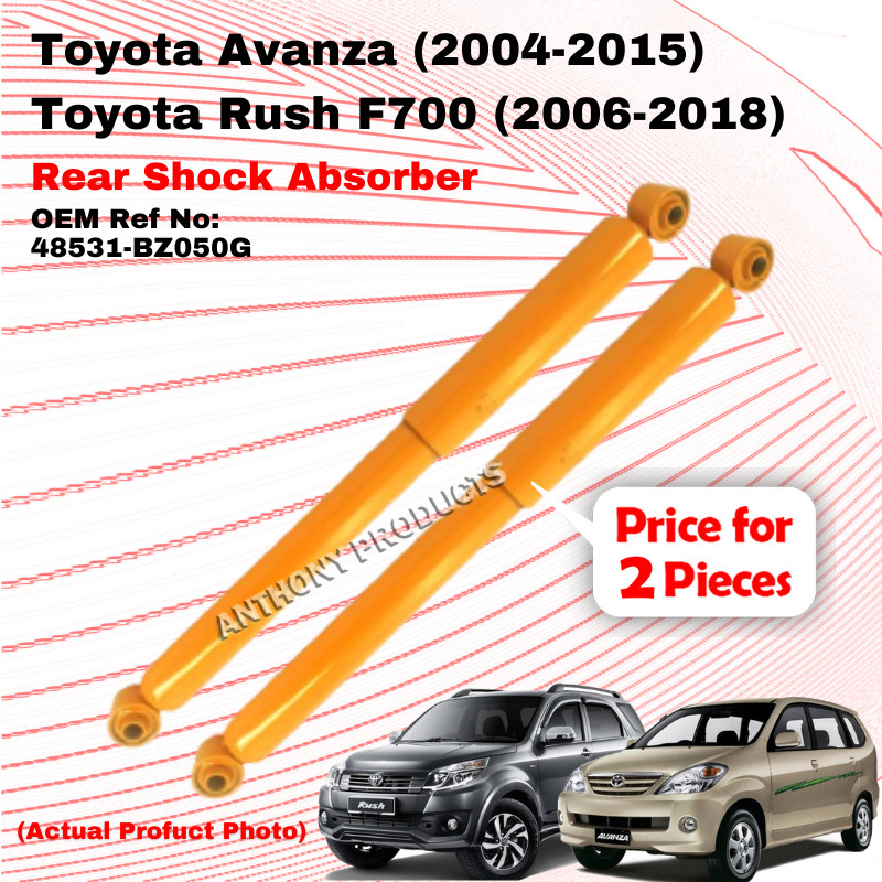 Toyota Avanza 1.3 / 1.5 F601 F602 F652 F654 Rush F700 1.5 (2003-2019 ...
