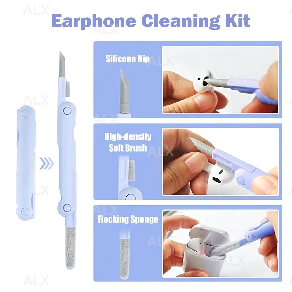 ALX Keyboard Cleaner Kit Gadget Dust Removal Earphone Cleaner Computer ...
