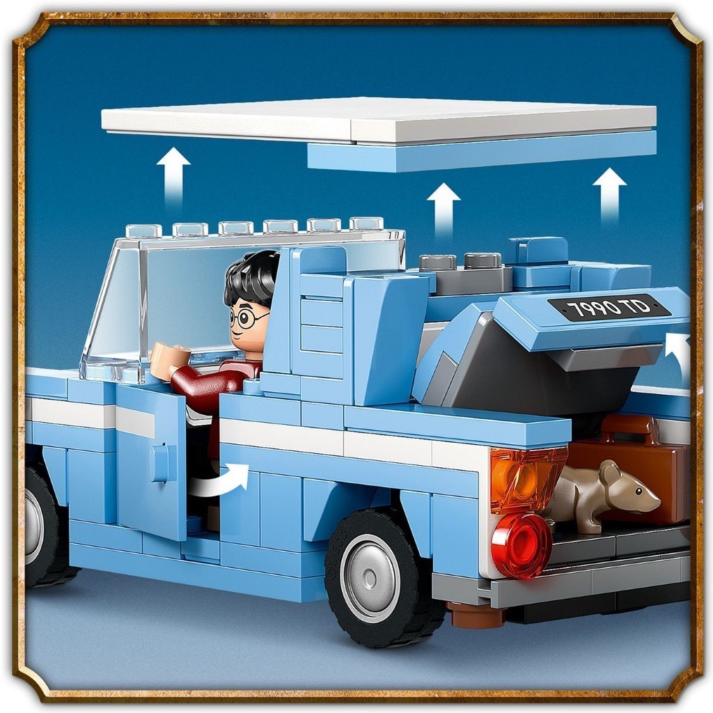 LEGO 76424 Harry Potter Flying Ford Anglia Building Toy Set (165 Pieces ...
