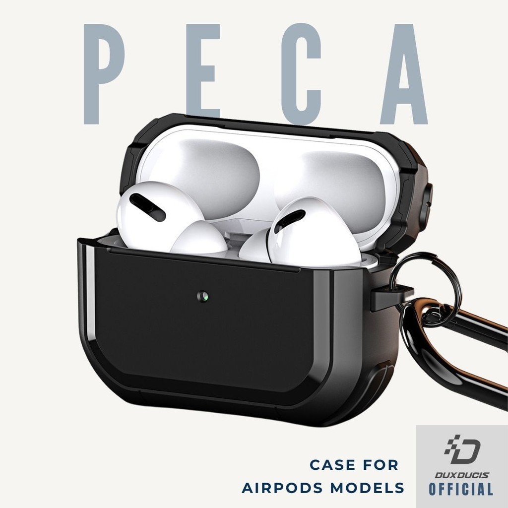 DUX PECA Case for AirPods Pro 2 1 / Air Pods 3 with Carabiner Hanger ...