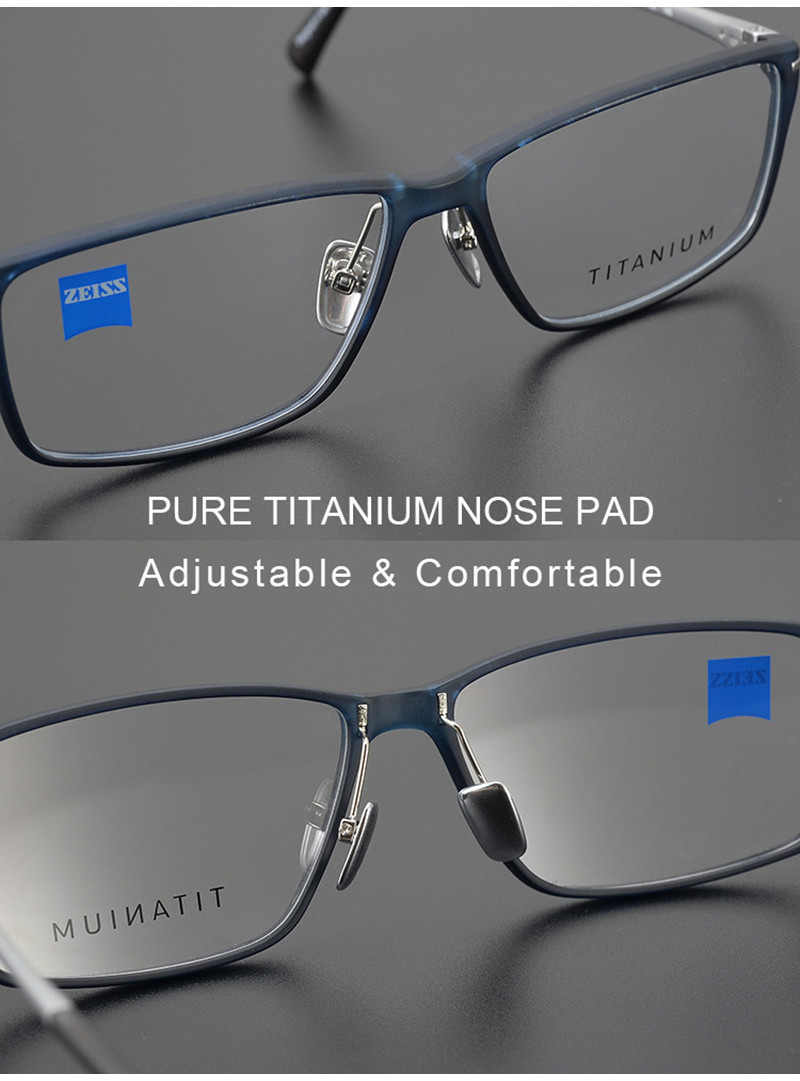 Carl ZEISS ZS75013 Spectacles Frame Non-allergic Pure Titanium Leg ...