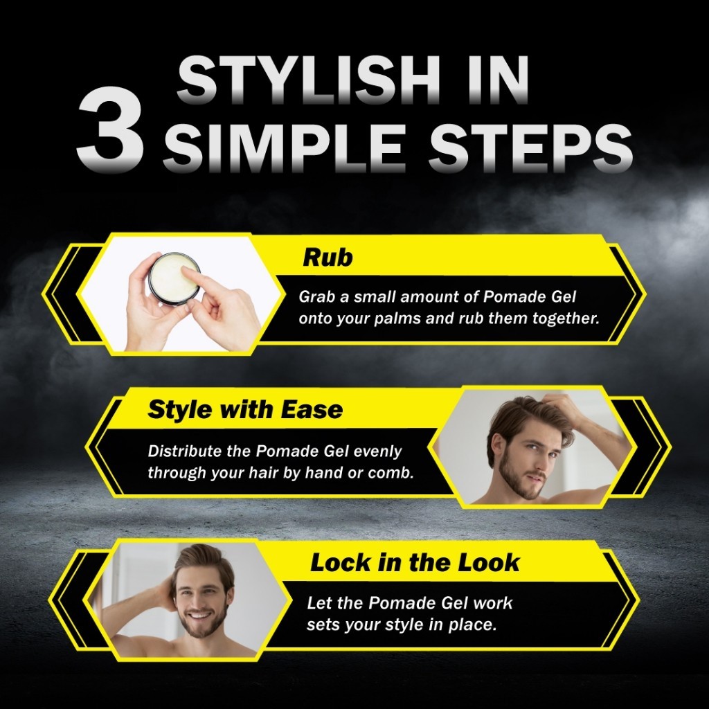 Bad Lab Locks That Rocks Water-Based Pomade Gel Strong & Glossy (40g ...