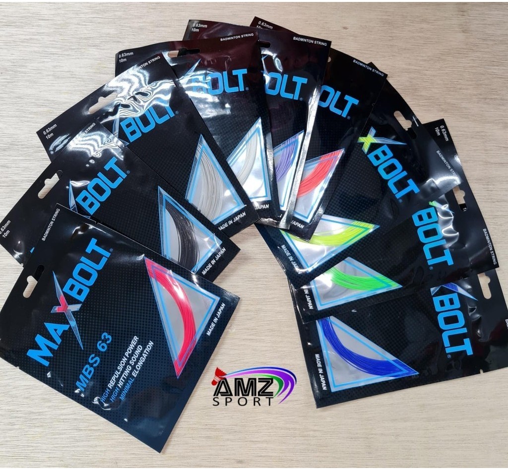 Maxbolt MBS63 MBS 63 BADMINTON STRING (ORIGINAL & READYSTOCK) | Shopee ...