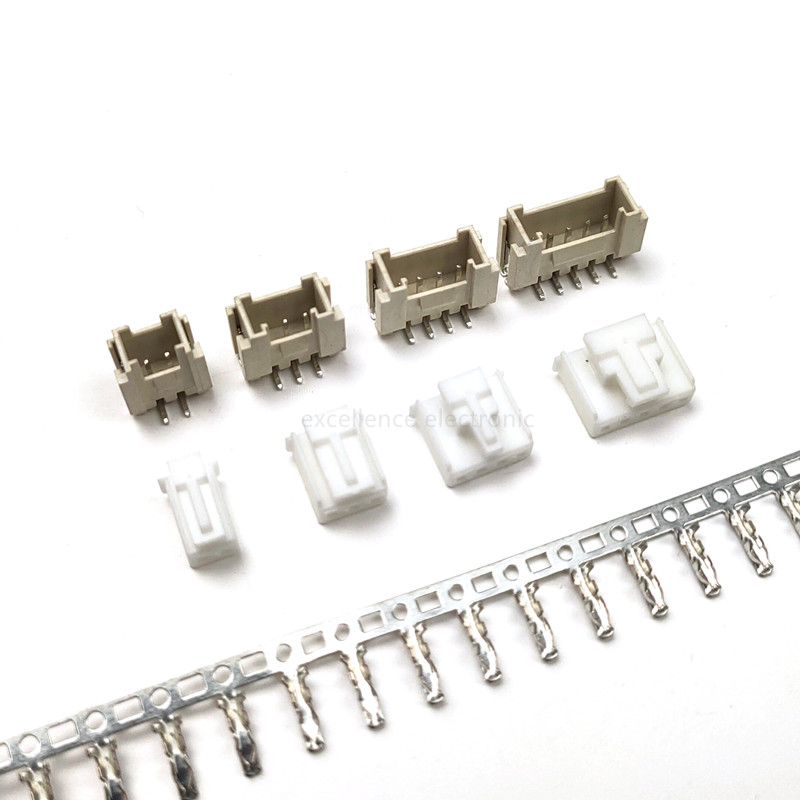 10Sets HY2.0 Connector 2.0mm Vertical / Horizontal SMD Pin Header 2/3/4 ...