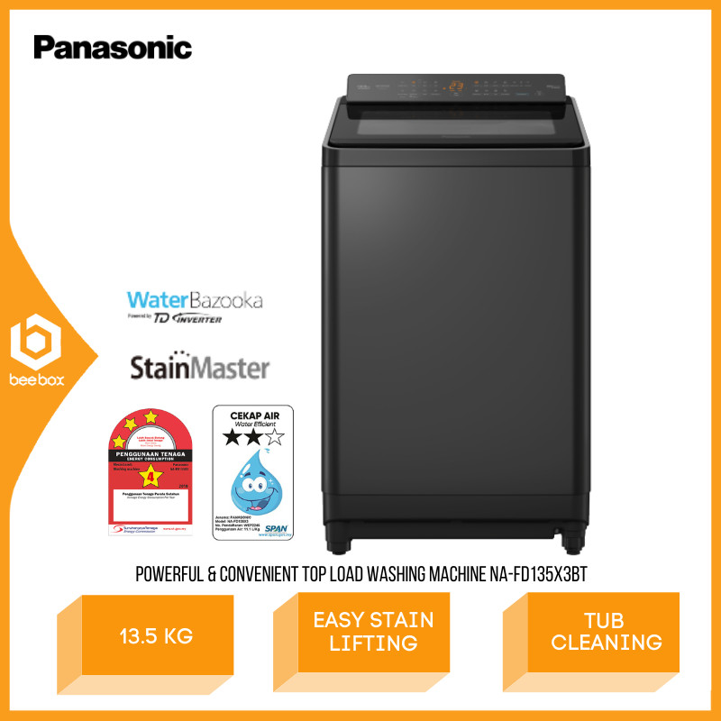 Panasonic Top Load Stain Care Washing Machine 13.5KG Inverter Odour ...