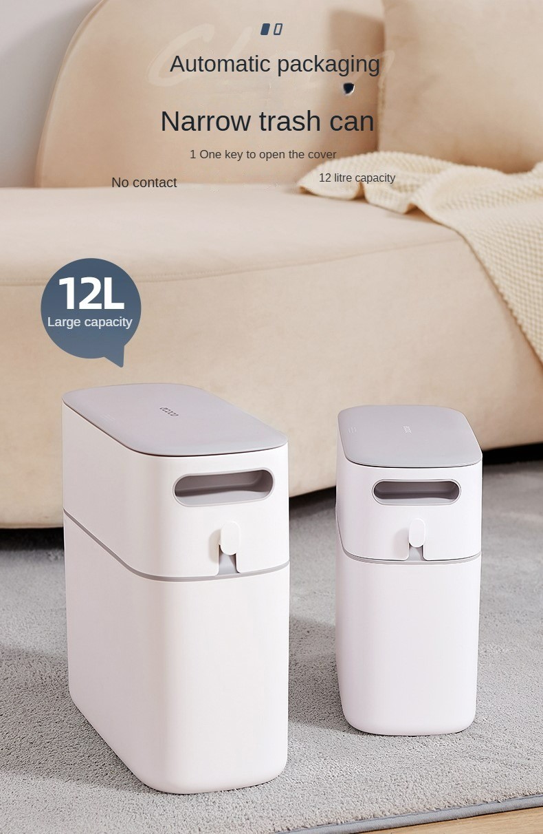 LODER ECOCO Innovative Narrow Waste Container with Flip Cover for ...