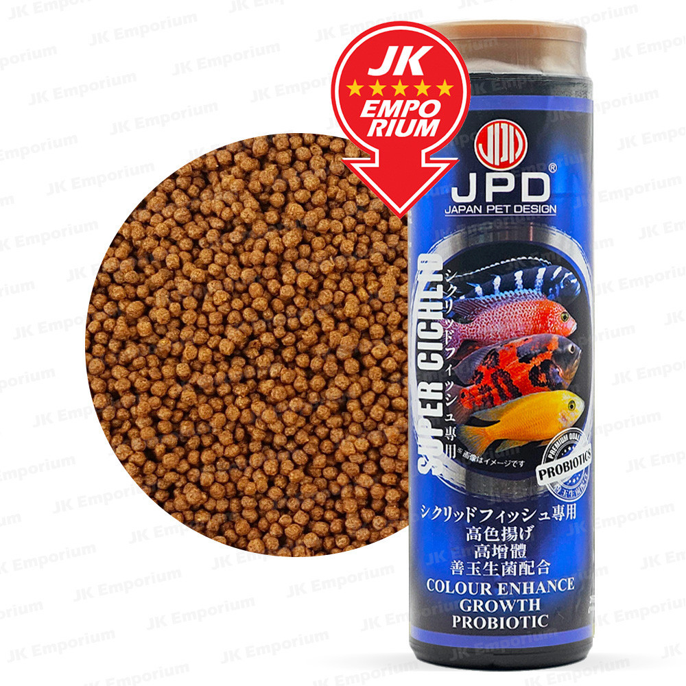 JPD Super Cichlid 260g Probiotic Color Enhance Fish Food Floating ...