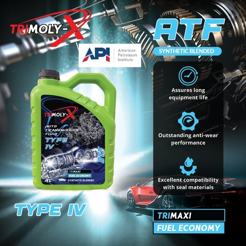 TRIMOLYX ATF TYPE IV/DEXRON 4 DEXRON IV 4L FULLY SYNTHETIC AUTOMATIC ...