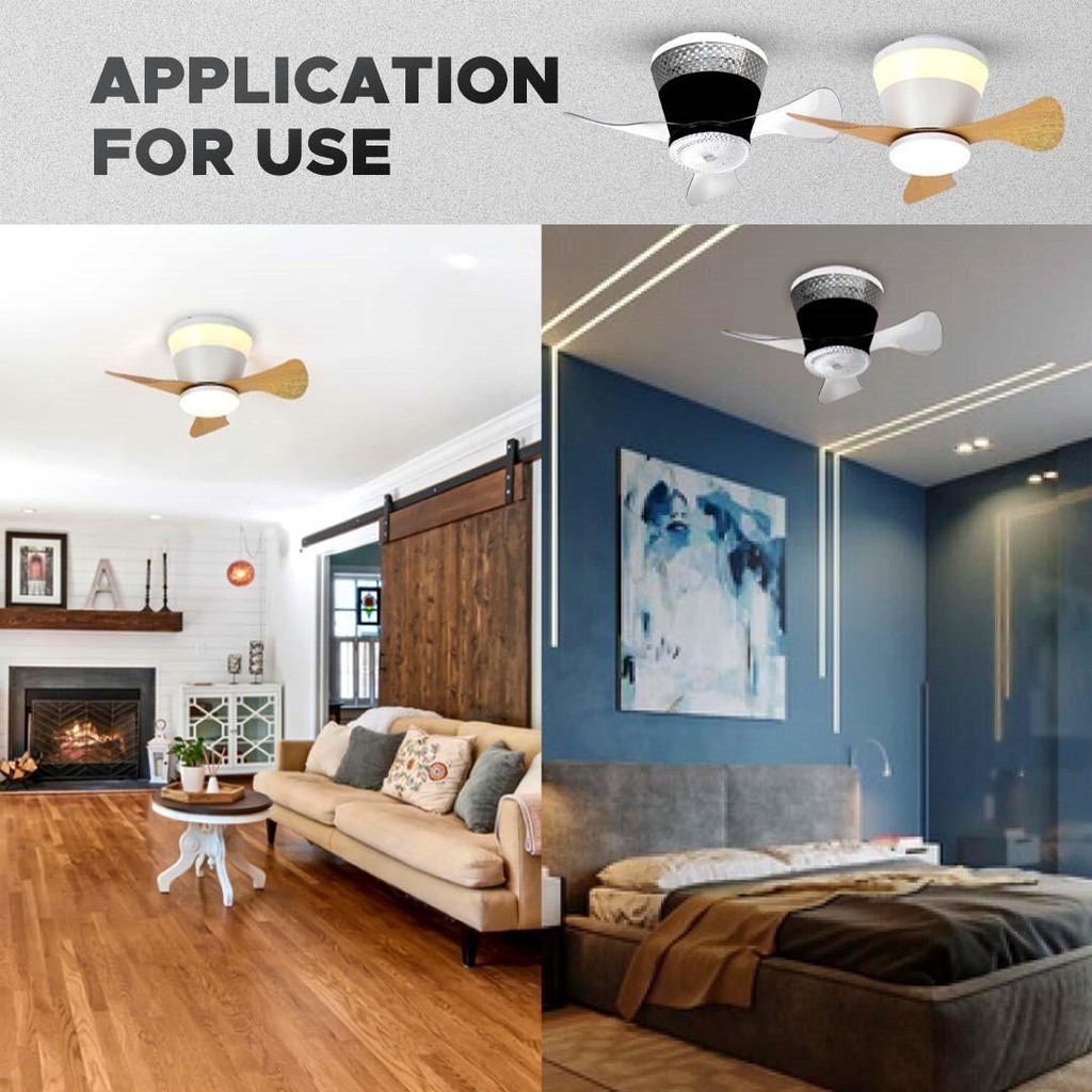 24″ CEILING BABY FAN LIGHT DC MOTOR 6 SPEED REMOTE CONTROL MODERN ...