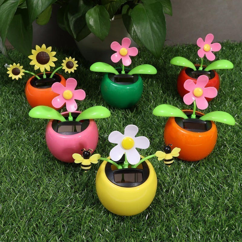[Marvelous] Auto Office Solar Powered Sunflower Dancing Flower ...