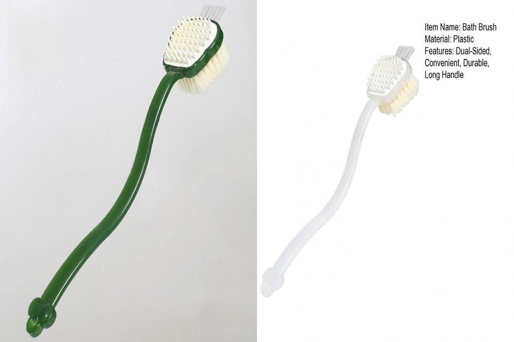 Wave Handle Shower Brush Long-handled Back Brush Long Handle Dual-sided ...