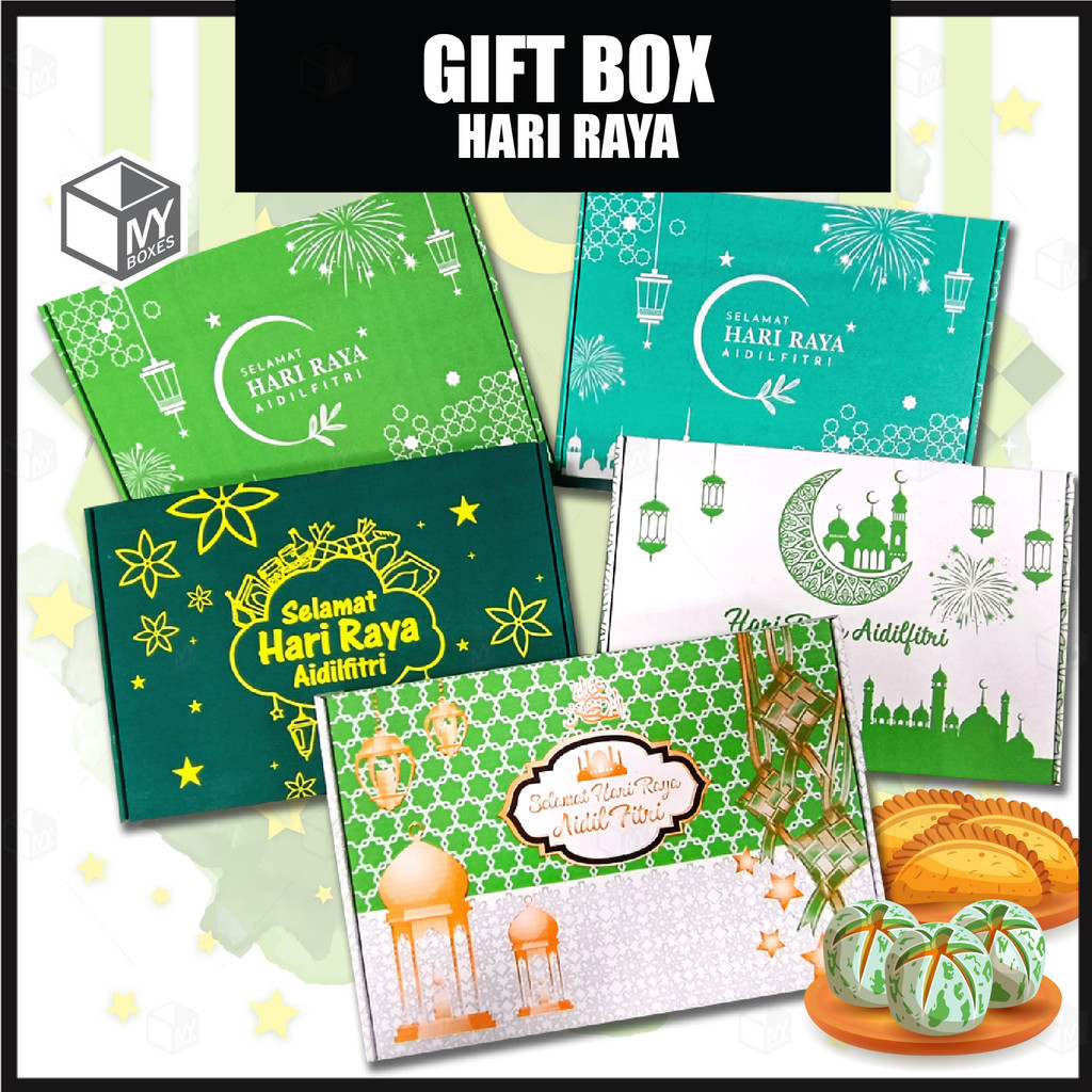 Hari Raya Colour Gift Box Craft Paper Box Pizza Box Carton Box Kotak ...