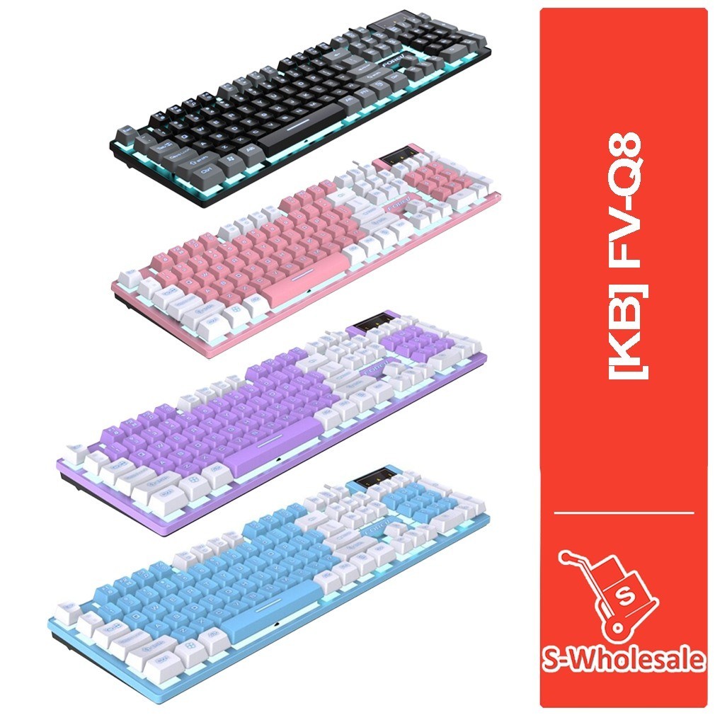 S-wholesale Forev FV-Q8 Silent Quiet Keyboard Computer Laptop PC ...