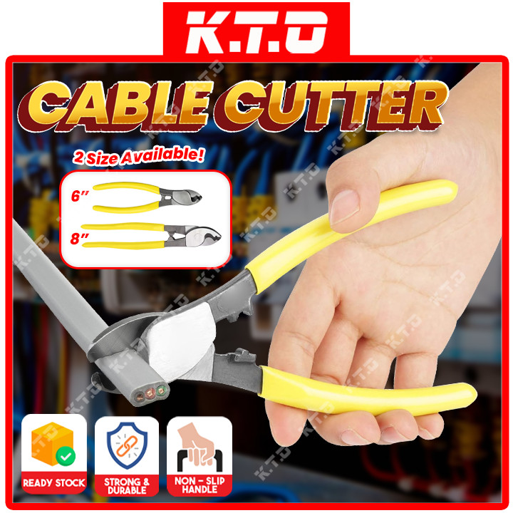 Cable Cutter Electric Copper Aluminium Wire Stripper Plier / Pemotong ...