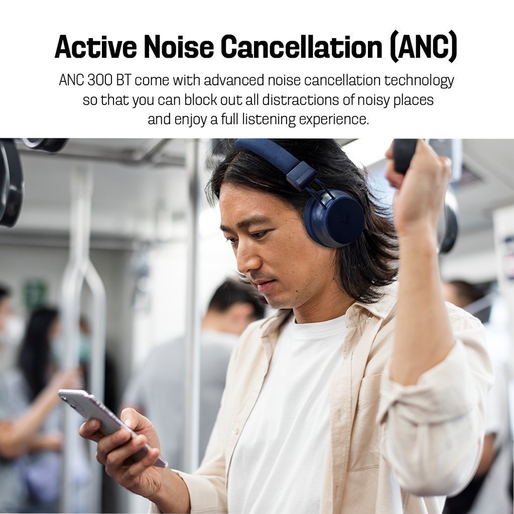 Vinnfier VF ANC 300 BT Active Noise Cancelling Bluetooth Headphone ...