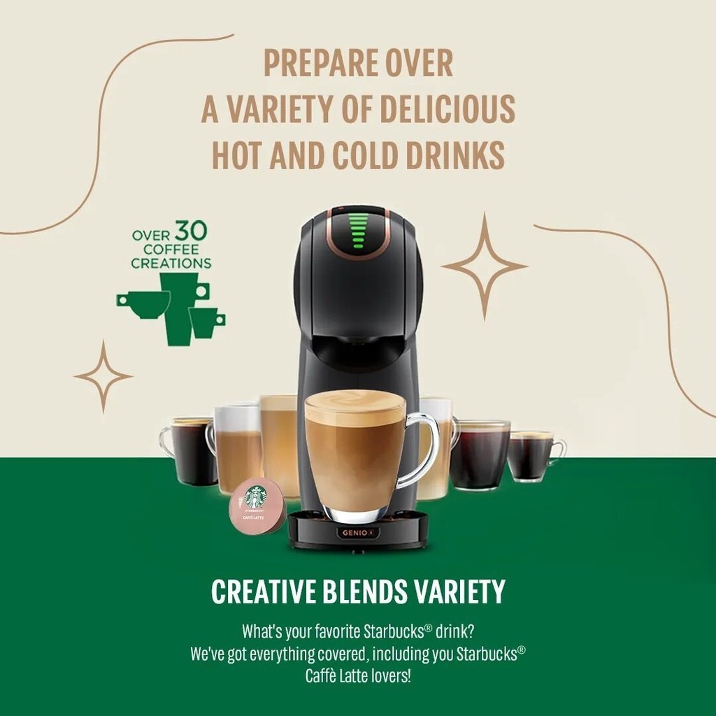 Nescafe Dolce Gusto 12470546/12470551 Genio S Plus Automatic Coffee ...